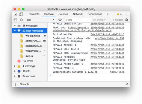 javascript hiding violations in chrome dev console stack overflow