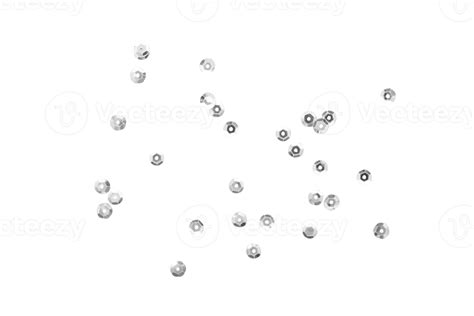 Silver Dots Confetti Silver Sparkle Decoration Cutout Png File