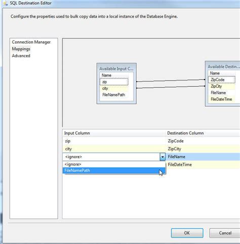 sql server integration services file name usage