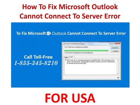 how to fix “outlook cannot connect to server” outlook technical info