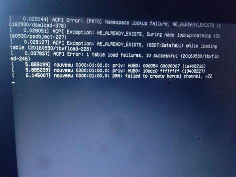 acpi error while installing ubuntu 16 04 on dual boot with windows 10