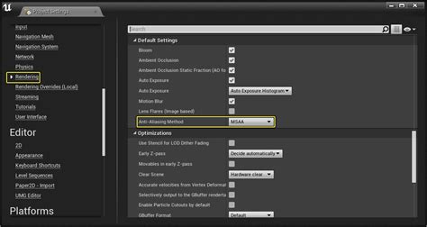 forward shading renderer unreal engine documentation