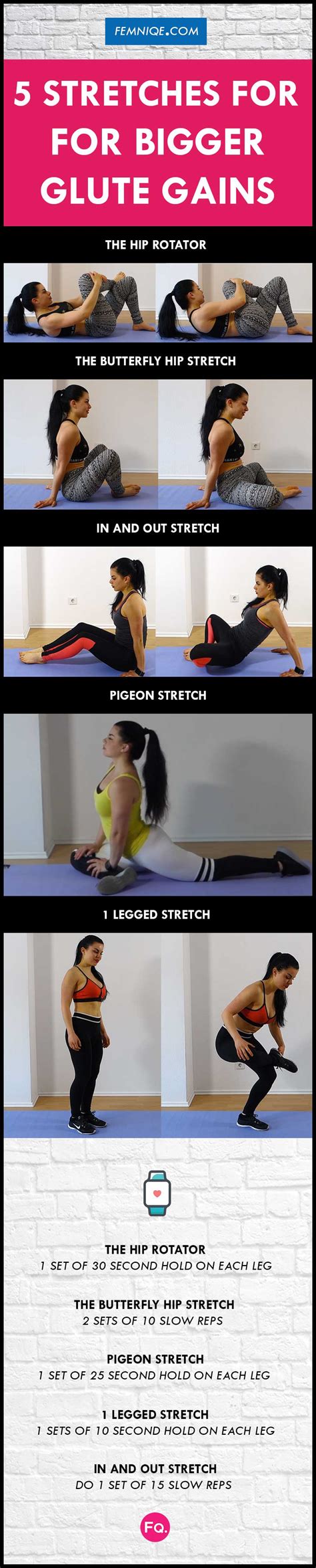 Glute Stretches 5 Moves To Unlock Bigger And Rounder Butt Femniqe