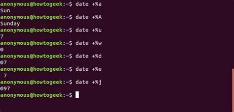 how to display the date and time in the linux terminal and use it in