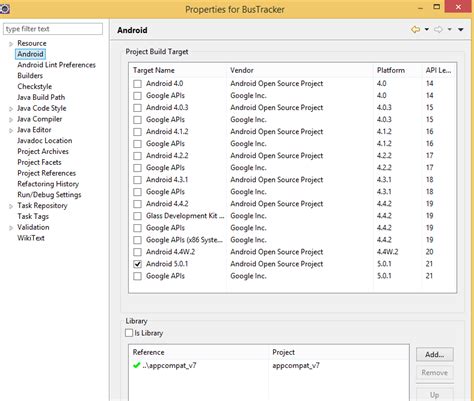 android eclipse error didn t find class android support v7 appcompat