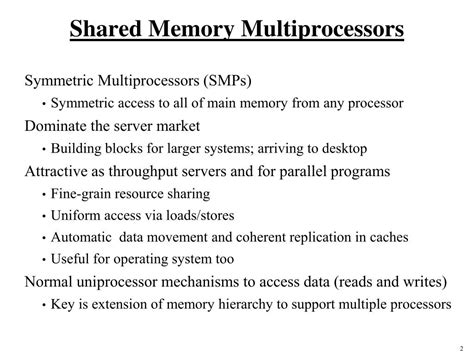 ppt shared memory multiprocessors powerpoint presentation free