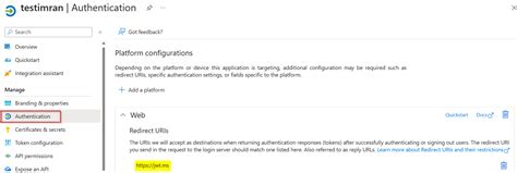 azure redirect uri is invalid using microsoft oauth to sign in for