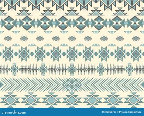 Navajo And Native American Patterns Design Ideal For Fabric Stock