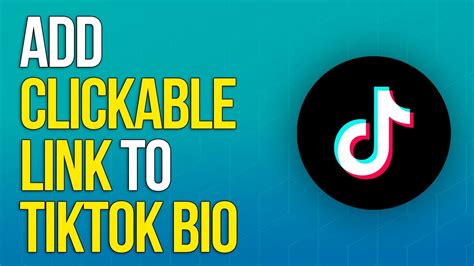 How To Add Clickable Link To Your Tiktok Bio Youtube