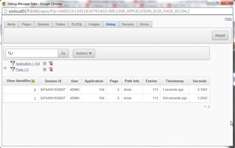 debugging und instrumentierung für apex anwendungen apex debug