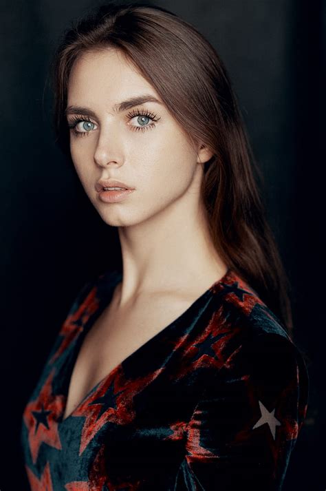 Hd Wallpaper Brunette Portrait Display Women Indoors Blue Eyes
