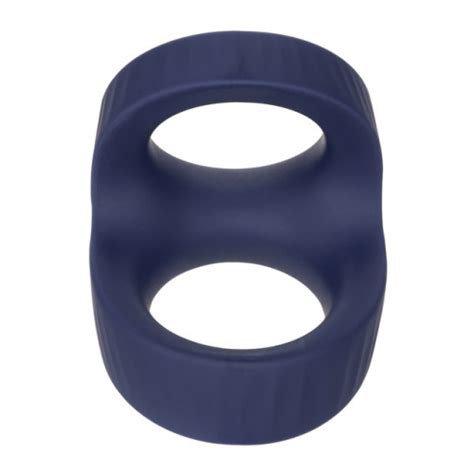Viceroy Max Dual Ring Silicone Cock Ring Blue Sex Toys And Adult