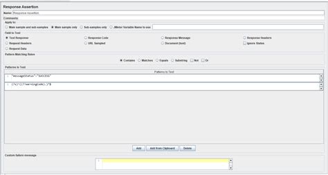 jmeter response assertion to assert more than one different patterns