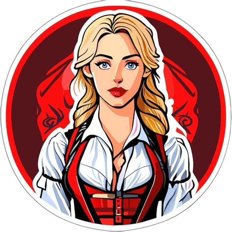 Premium Vector Pretty Woman Princess Tattoo Hand Drawn Cartoon
