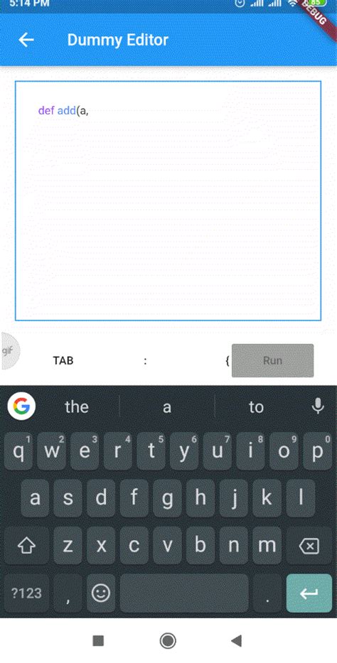 create a code editor using flutter fluttercore