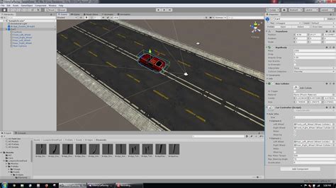 developing a car racing game in unity using c getting the car to