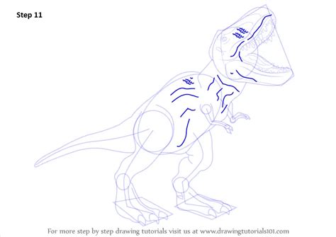 Learn How To Draw A Tyrannosaurus Rex Dinosaurs Step By Step