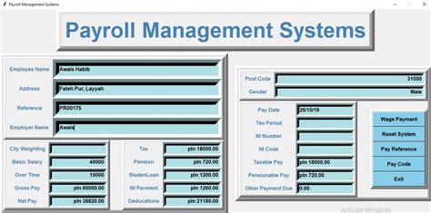 payroll management system in python with source code genial code