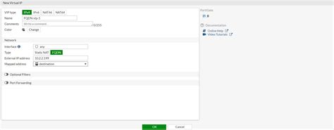configure fqdn based vips fortigate fortios 6 4 4