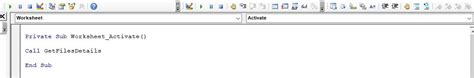 vba to get list of file names in a folder with last modified date