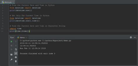 how to find the current date and time using python