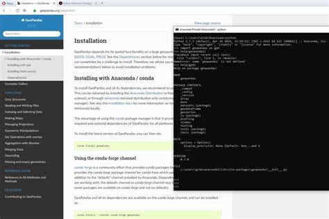 how to install python geopandas on anaconda in windows tutorial