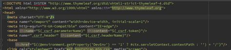 correct setup to work with thymeleaf ides support intellij platform