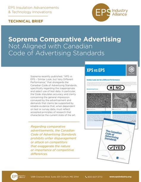 Eps Vs Xps Insulation Soprema Comparative Advertising Misleading Canada