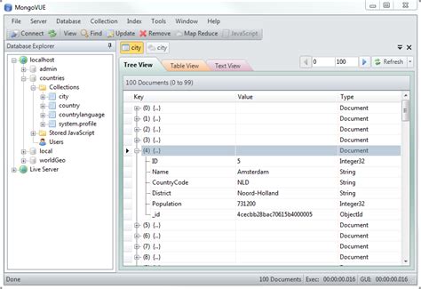 windows mongodb database administration gui software
