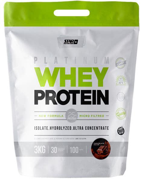 Suplemento Whey Protein Star Nutrition Platinum 3kg Chocolate