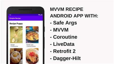 mvvm recipe android app with retrofit coroutines livedata safe args