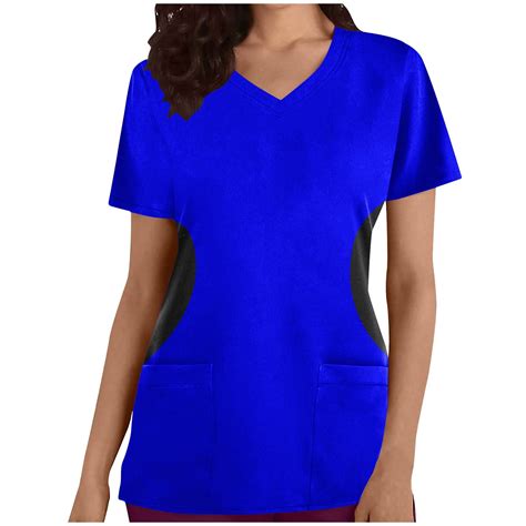 Frostluinai Savings Clearance Plus Size Tops For Women Scrubs Top