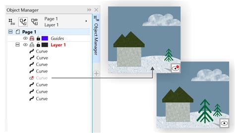 coreldraw help hiding and displaying objects