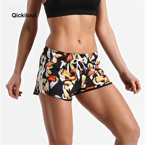 Qickitout Sexy Ladies High Waist Cartoon Anime Woodpecker Digital Print