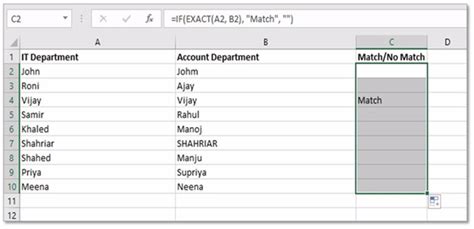 learn how to compare two columns in excel