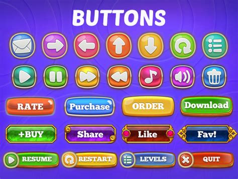 dingdong game gui pack 2d 아이콘 unity asset store