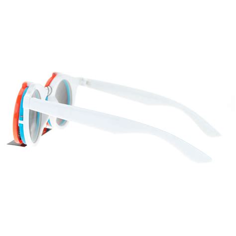 Novelty High Fashion Double Flip Up Perfect Circle Round Sunglasses Ebay