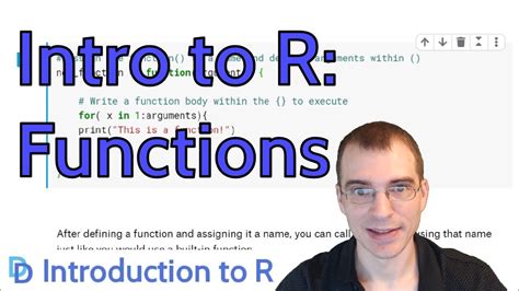 introduction to r functions youtube