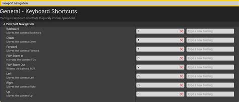 unreal engine replace default keyboard shortcuts stack overflow