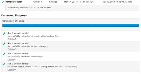 starting stopping refreshing and restarting a cluster 6 3 x