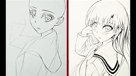 How To Draw Anime From Different Angle│drawing Tutorial Youtube