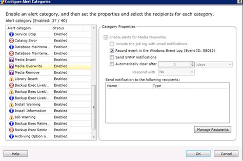 solved how to disable media overwrite alert in backup exe vox