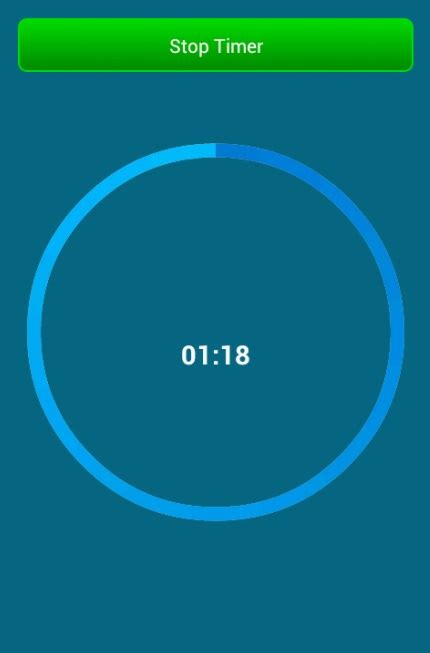 android countdown timer circular progress bar doesn t match with timer