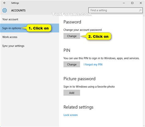 remove password of local account in windows 10 tutorials