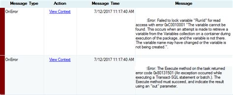 execute sql server agent job task in ssis error failed to lock