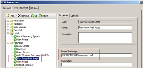 mdt 2012 part x using powershell script with your task sequence