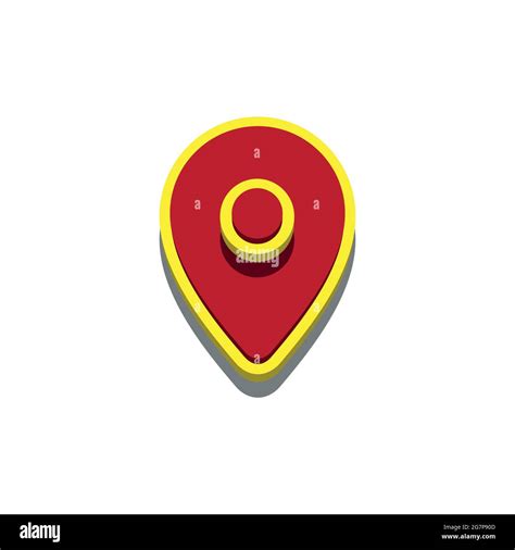 realistic 3d pointer of map red map marker icon in vector eps 10