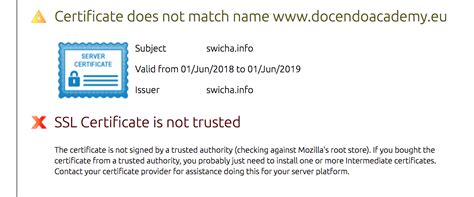 security anomaly found a self signed ssl certificate on my server