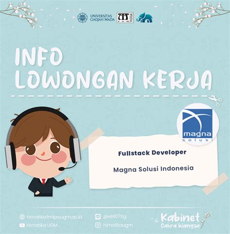 info loker full stack developer magna solusi indonesia himatika ugm