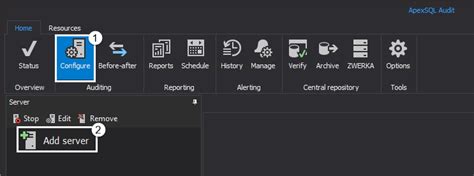 auditing sql server databases initial configuration